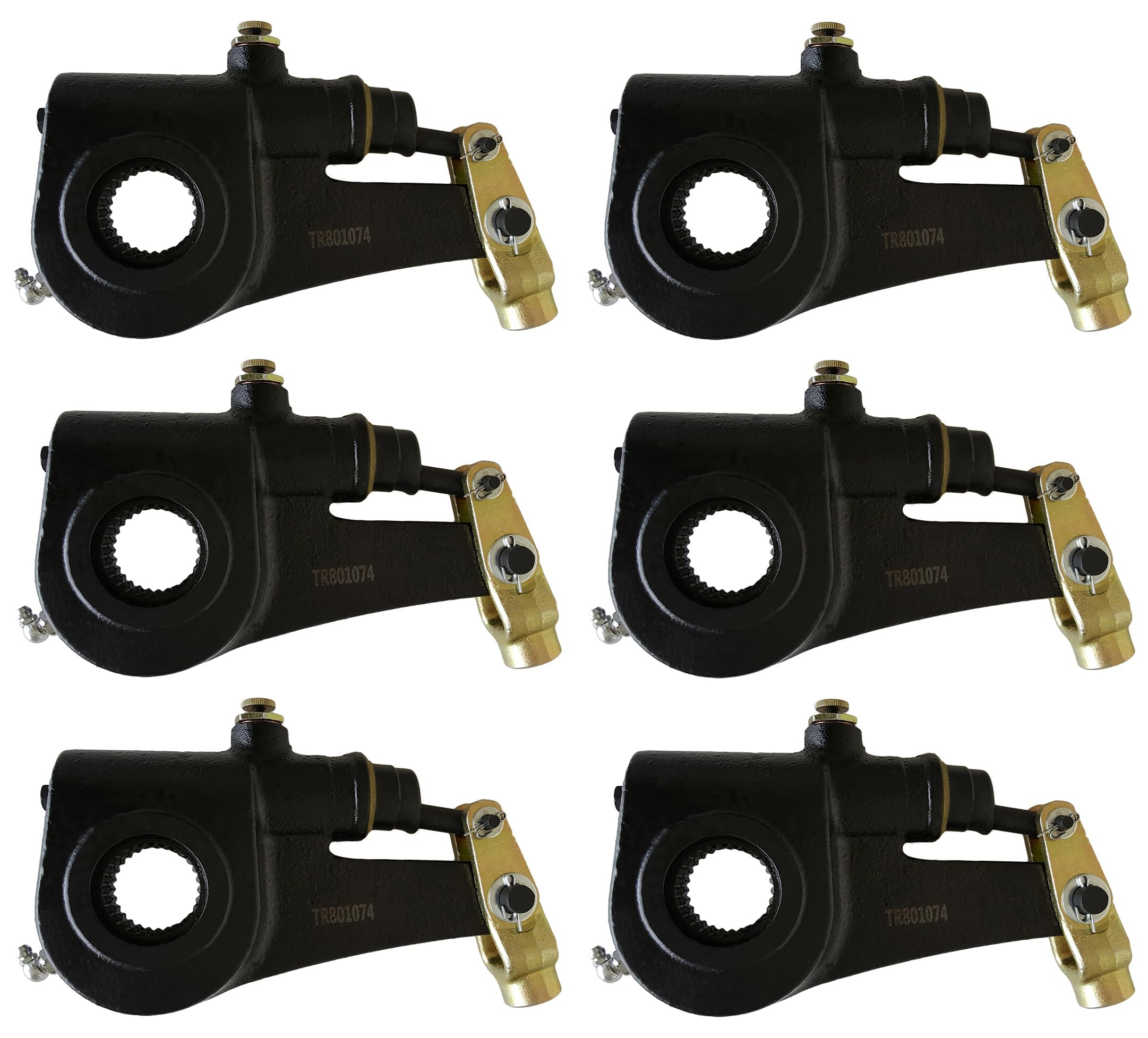 6 x Automatic Slack Adjuster 1.5"x28 Spline 6" Lever Replaces Meritor R801074 | eBay